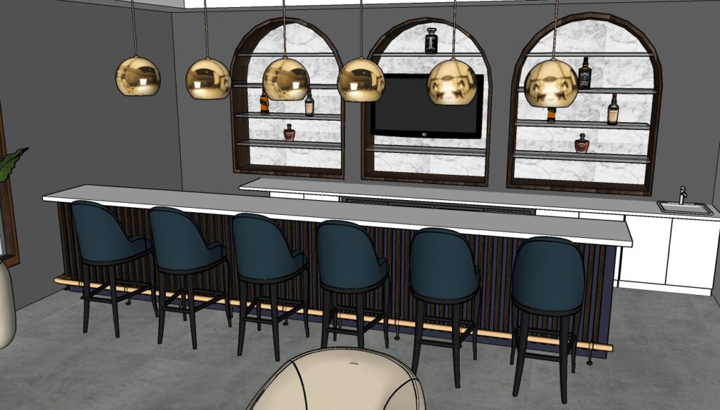3D Design – Home Bar – Jay Interiors Polokwane